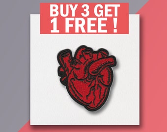 Heart patches | Etsy