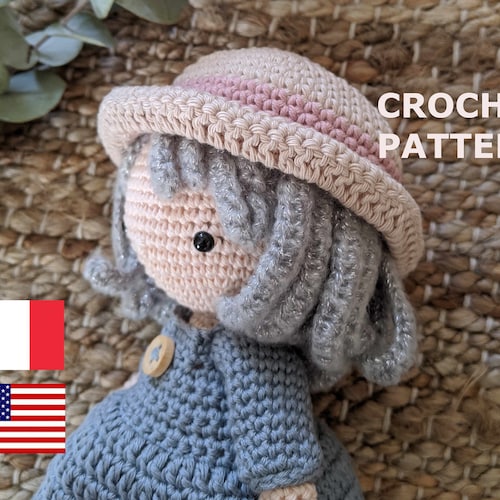 Crochet Pattern of Girl in Navy Dress Amigurumi/ Plushie Doll/ - Etsy