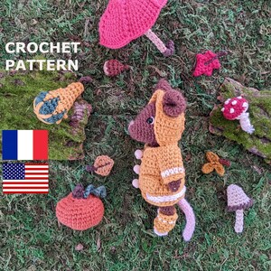 Crochet Pattern : Bundle Mouse Fall Collection the Mice - Etsy