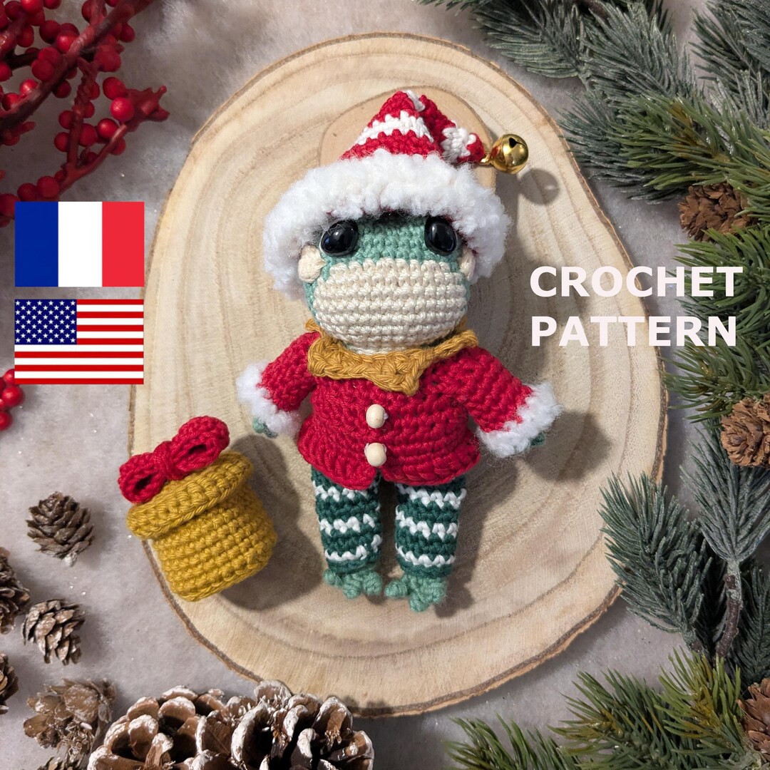 Amigurumi Pattern : Bundle Frog + Christmas Elf Outfit - Etsy
