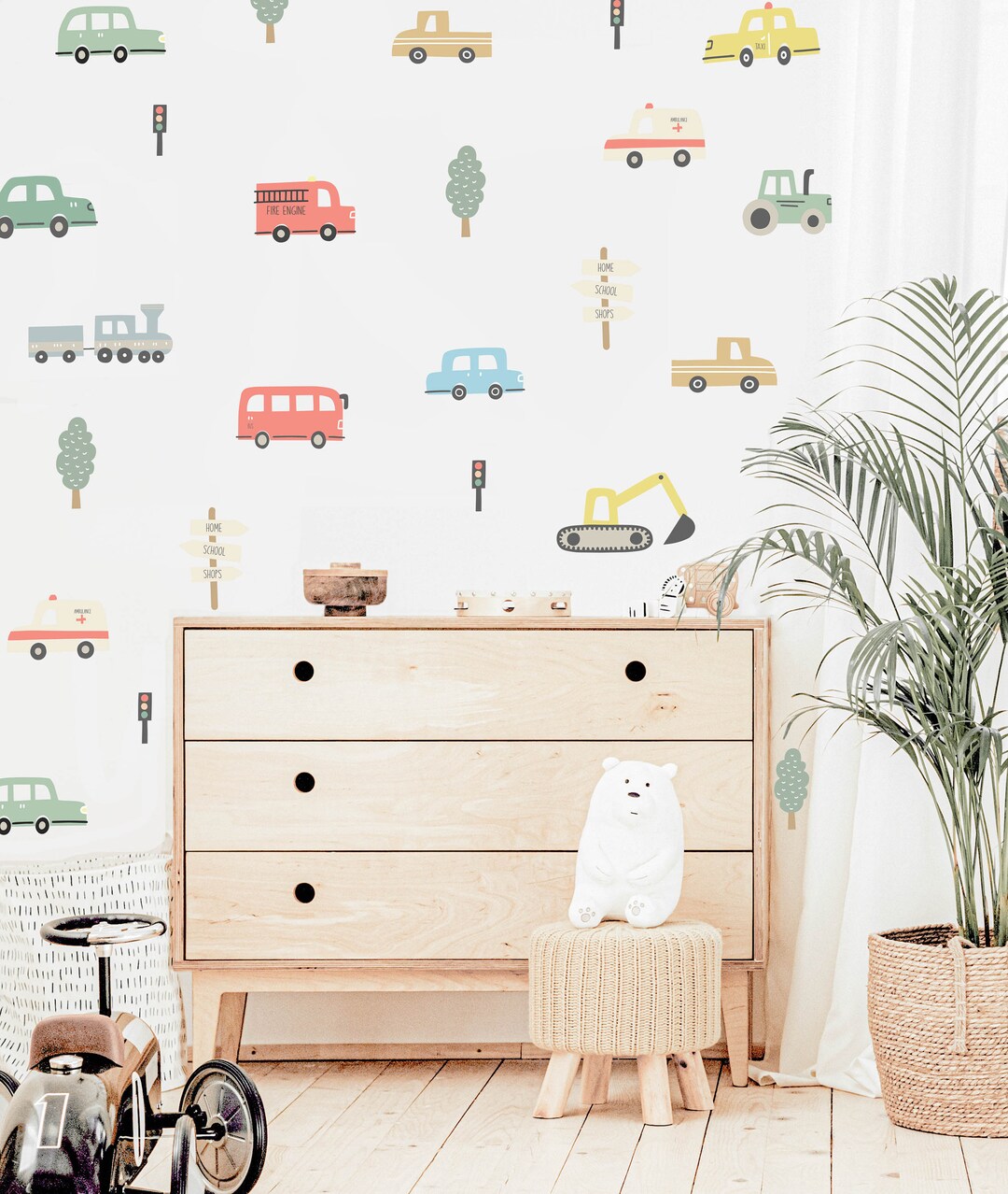 Car Wall Stickers X 50 , Car Wall Decals, Cars Wallpaper, Nursery Decor ...