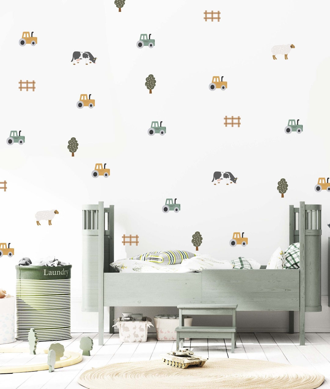 52 X Farm Decals, Tractor Stickers, Farm Wall Stickers, Nursery Decor ...