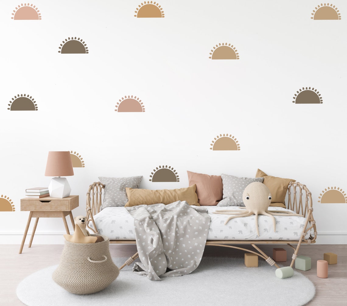 Small Boho Sun Boh Sun Sunshine Wall Decal Wall - Etsy