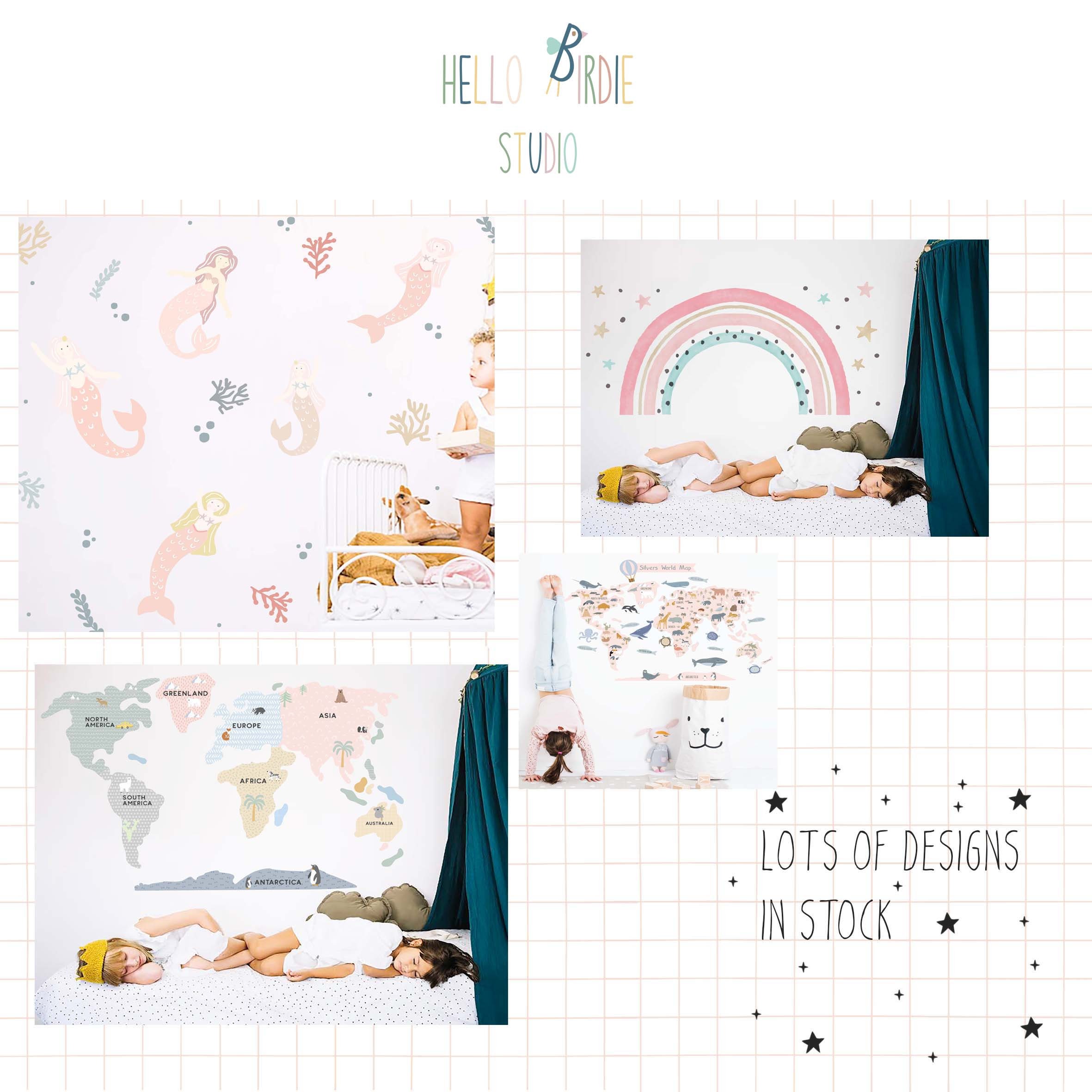 Rainbow Wall Sticker Rainbow Wall Decal Rainbow Wallpaper - Etsy UK