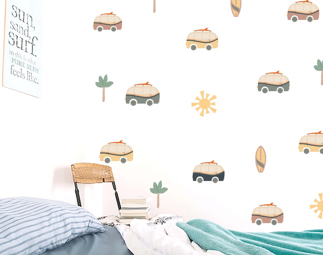 Transport Sticker, Cars Decals, Boys Decals, Surf Sticker - Etsy