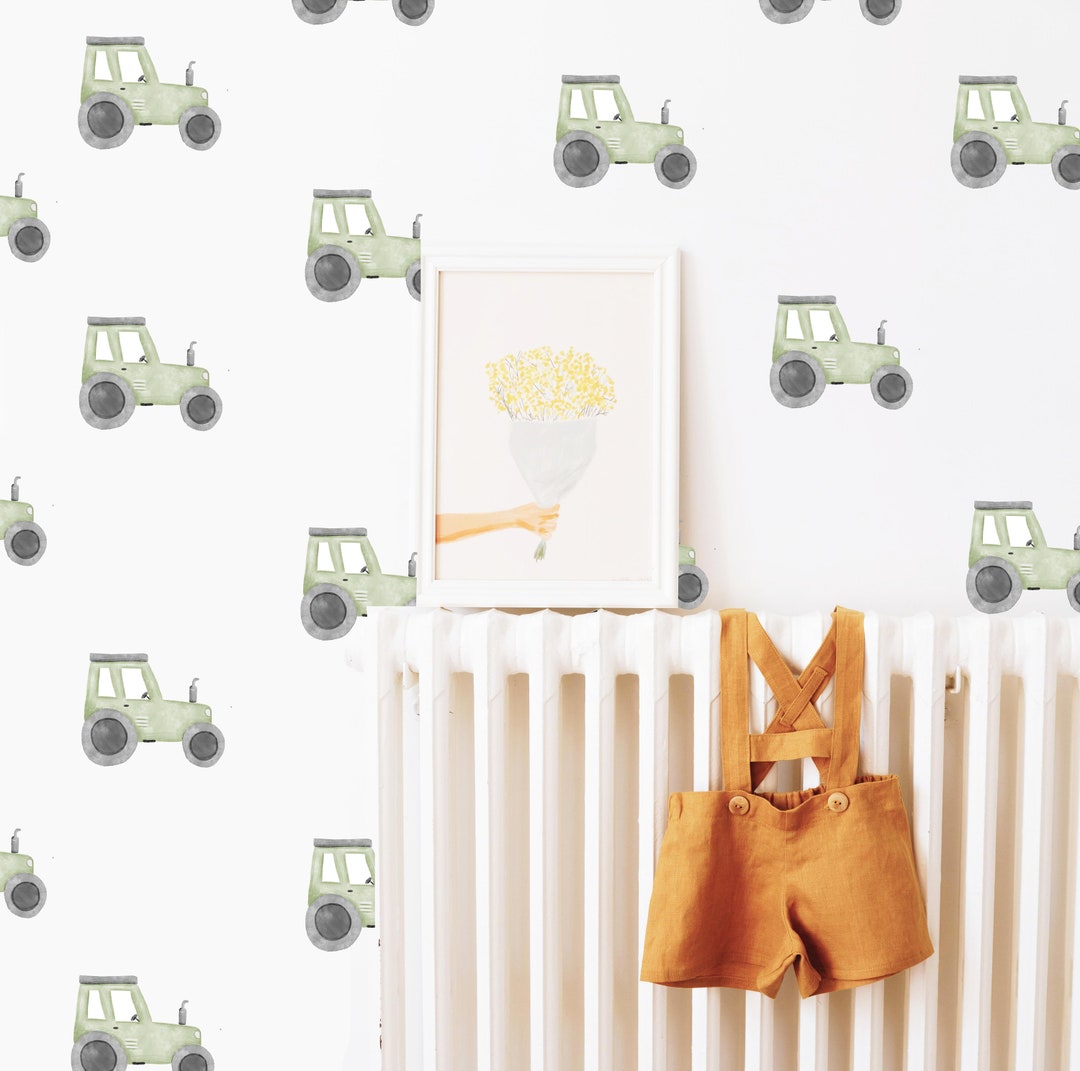 Green Tractor Wall Decals X18 , Farming Decals, Tractor Wall Sticker ...