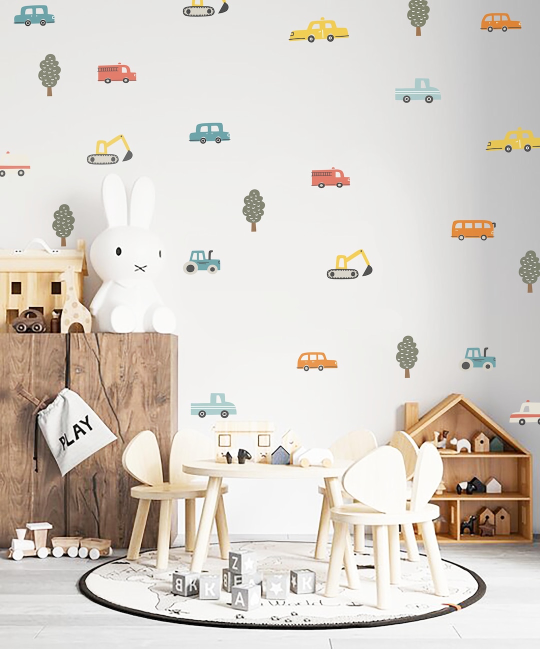 Transport Decals X 12, Cars Wall Stickers, Car Wall Paper, Nursery ...