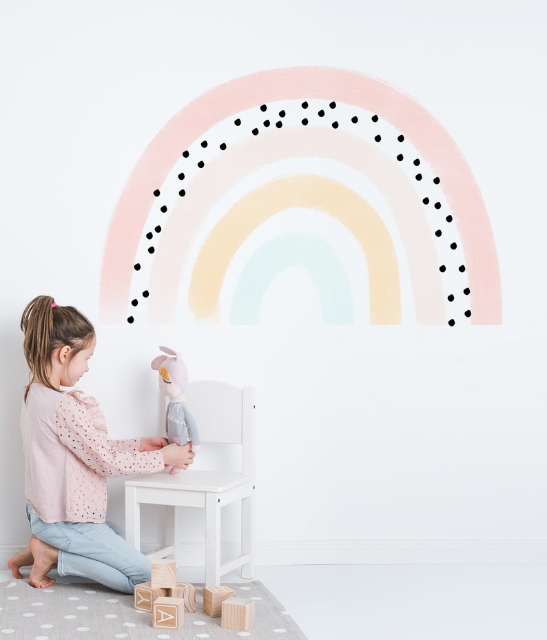 Rainbow Wall Sticker Rainbow Wall Decal Rainbow Wallpaper - Etsy UK