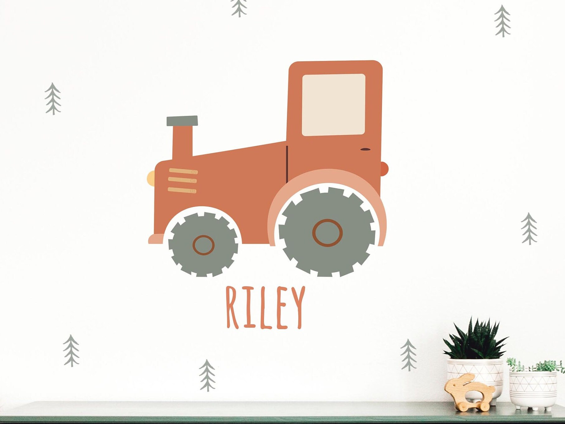 Tractor Decal Tractor Wall Sticker Tractor Wall Art - Etsy