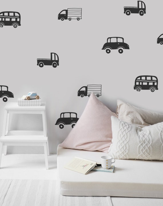 Cars Stickers Cars Decals Cars Wallpaper Cars Mural Cars | Etsy