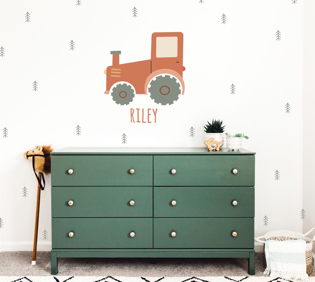 Tractor Decal, Tractor Wall Sticker, Tractor, Wall Art, Tractor Print ...