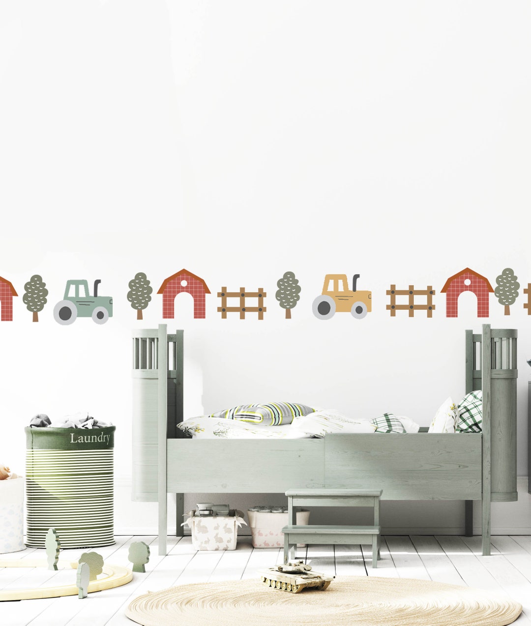 Farm Wall Sticker, Farm Decals, Nursery Decor - Etsy