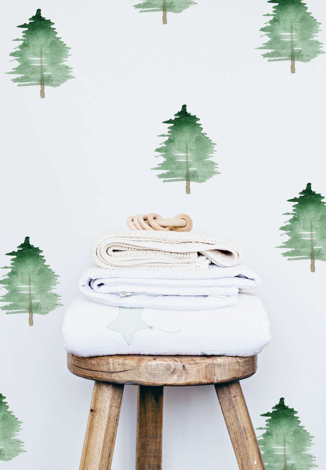 Forest Wallpaper Forest Wall Decals Forest Stickers Trees - Etsy