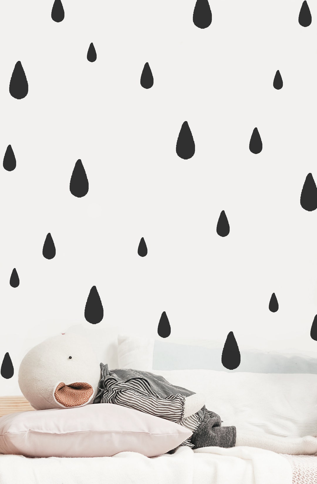 Tear Drops Monochrome Teardrops Raindrops Raindrops Decals - Etsy
