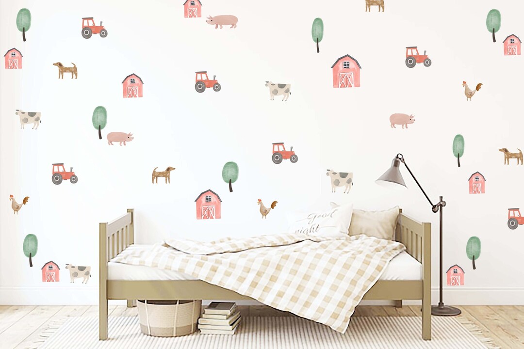 Farming Sticker, Farm Decor, Tractor Decal, Nursery Decor, Reusable ...