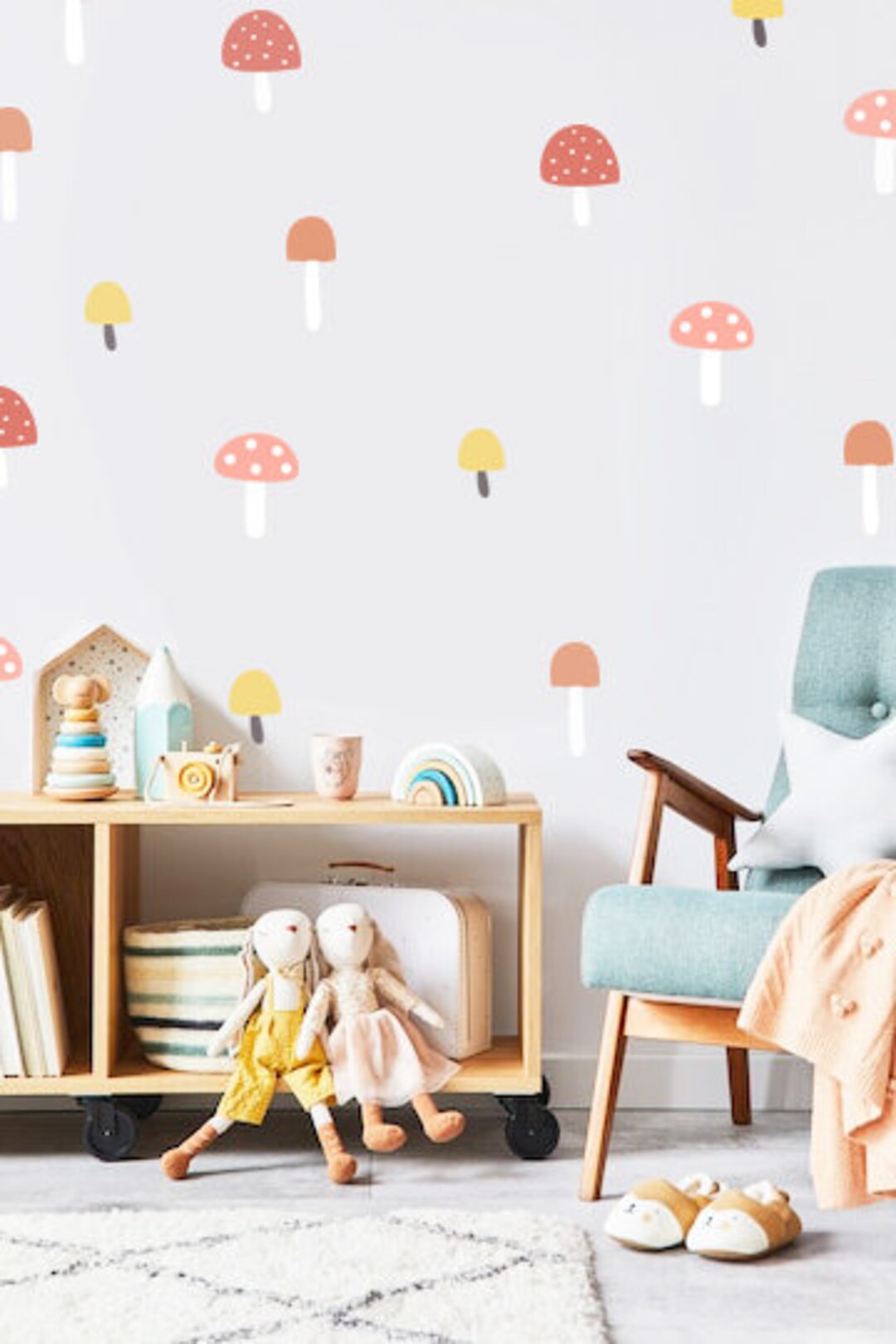 66 X Mushrooms Woodland, Woodland Nursery Decor, Woodland Nursery ...