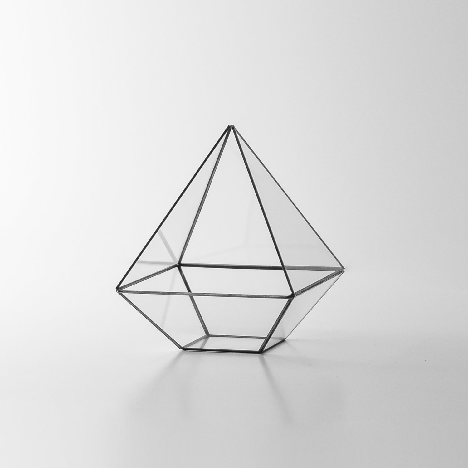 8x6x6 Black Terrarium Containers Geometric Glass DIY Kit - Etsy