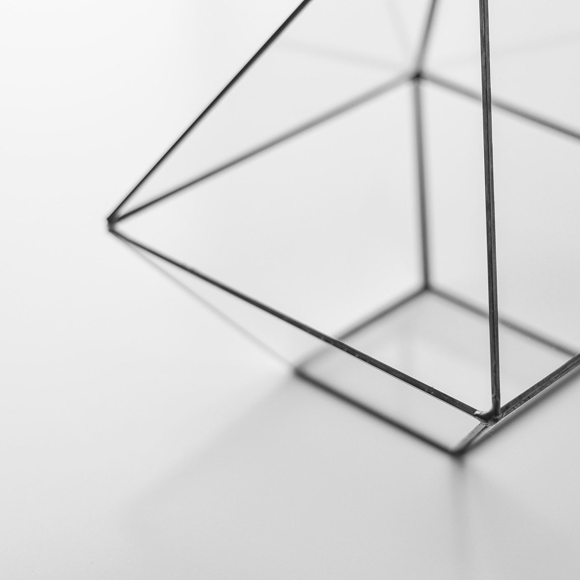 8x6x6 Black Terrarium Containers Geometric Glass DIY Kit - Etsy