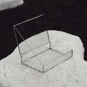 Glass Box Display Case Photo Card Customizable Personalizable Jewelry ...