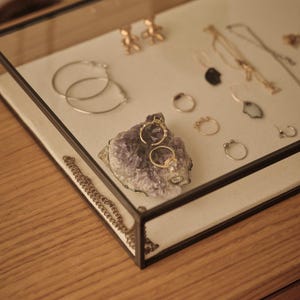 Elegant JEWELRY DISPLAY SHOWCASE Box – Unique Handmade Black Brass ...