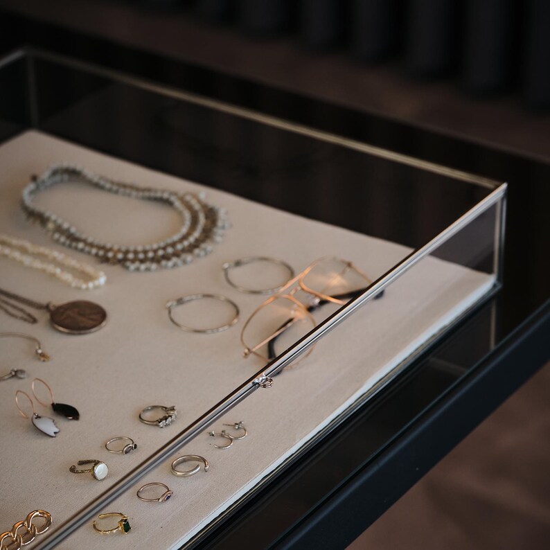 Jewelry Display Case | Glass Showcase Cabinet | Large Counter Stand ...