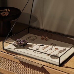 Elegant JEWELRY DISPLAY SHOWCASE Box – Unique Handmade Black Brass ...