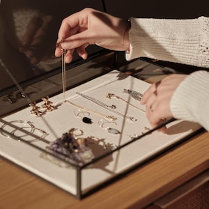 Elegant JEWELRY DISPLAY SHOWCASE Box – Unique Handmade Black Brass ...