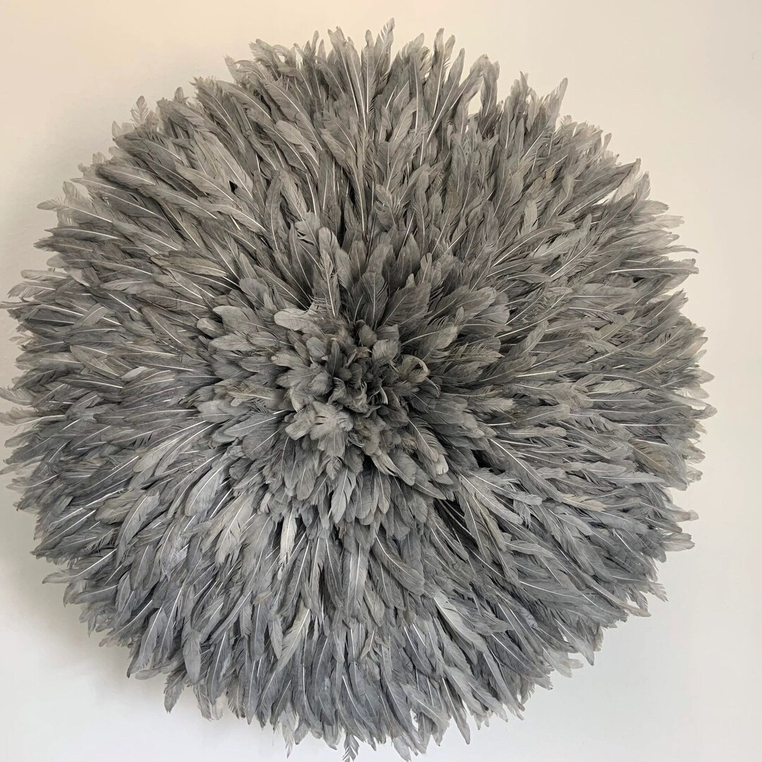 Juju Hat Gray| African Handmade Juju Hat| Boho Living Room Style ...