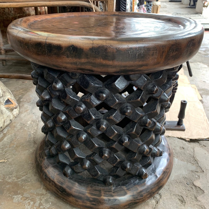 African Side Table - Etsy
