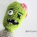 Crochet Pattern Zé the Zombie Amigurumi Doll / Crochet Toy / Crochet ...