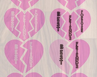 Best friend broken heart | Etsy