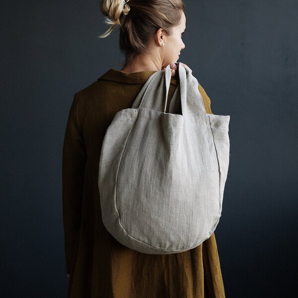 Linen Shoulder Bag - Etsy