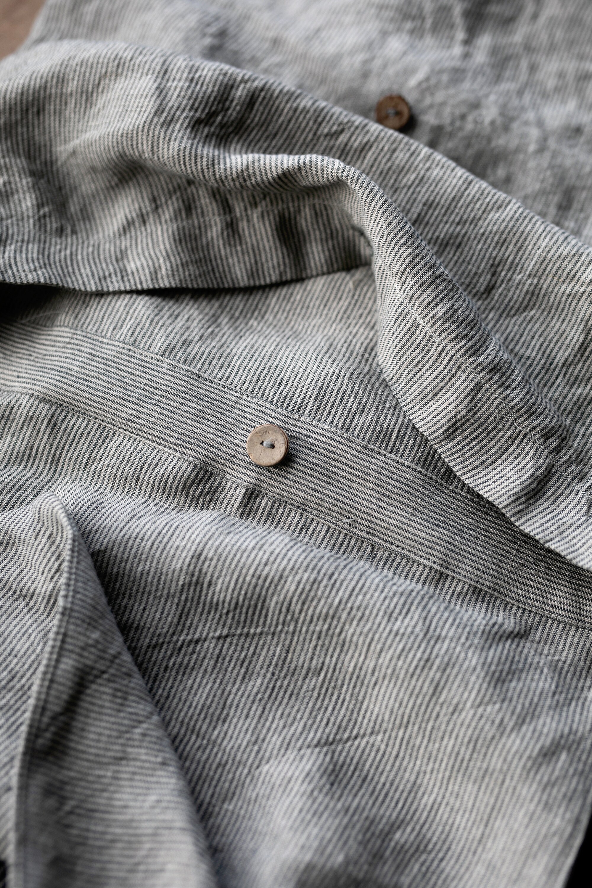 Linen Backpack, Black White Stripes, Gift for Women, Monogram ...