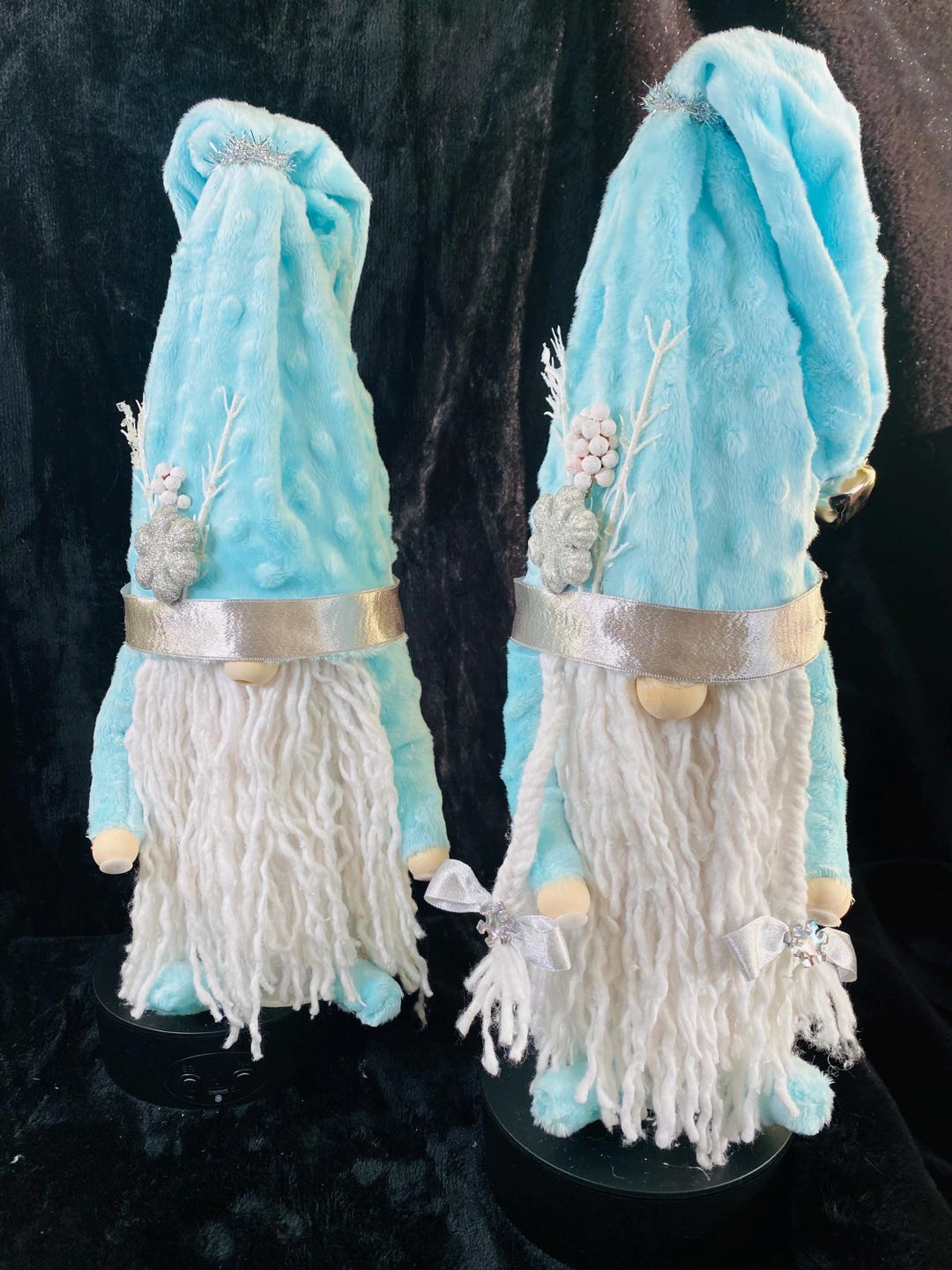 Pair of Winter Gnomes, Christmas Gnomes, Tiered Tray Gnomes, Holiday ...