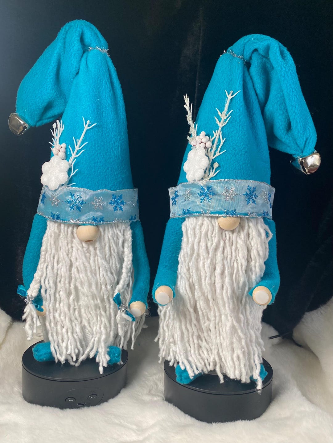 Pair of Winter Gnomes, Christmas Gnomes, Tiered Tray Gnomes, Holiday ...