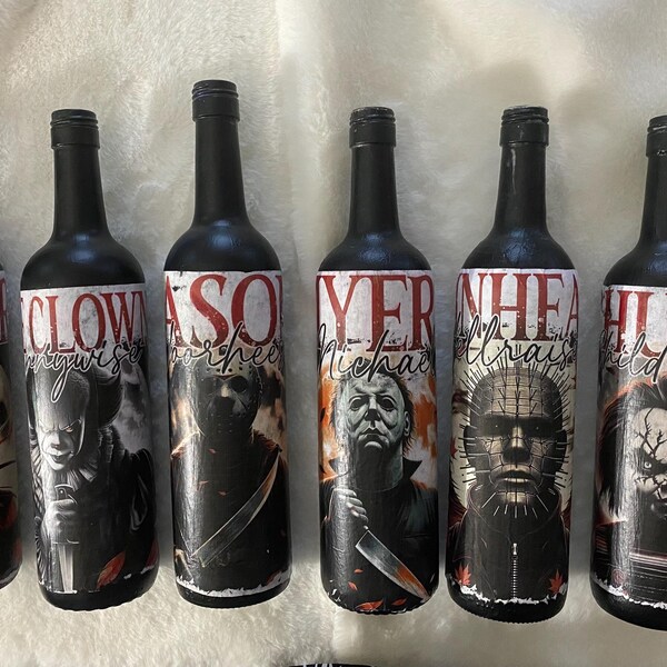 Halloween Wine Bottle - Etsy