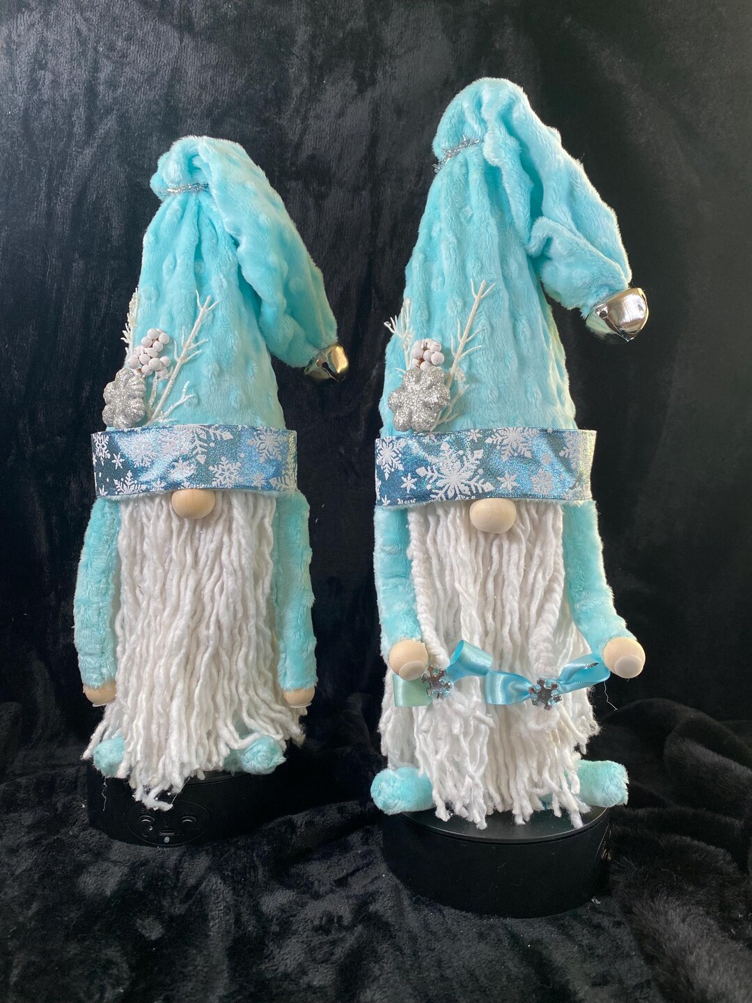 Pair of Winter Gnomes, Christmas Gnomes, Tiered Tray Gnomes, Holiday ...