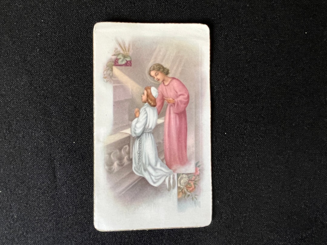 Old French Pious Image Jesus Christ Sacred Heart Communion XX 1930 1940 ...