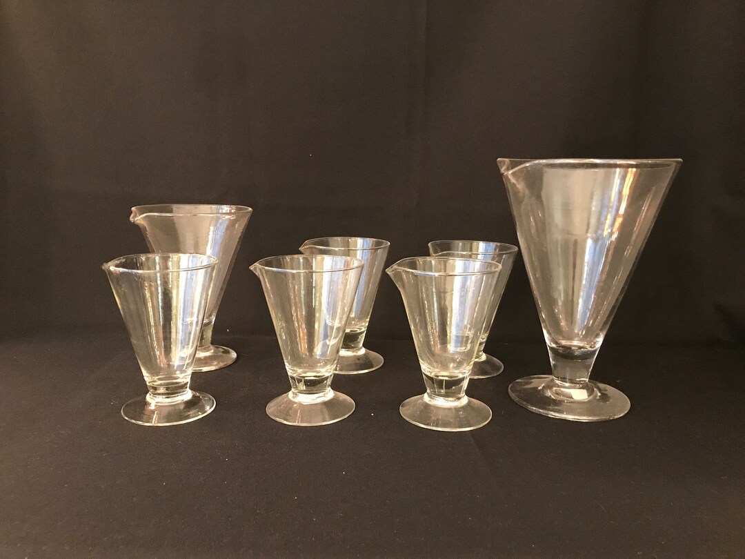 Old Laboratory Spout Glass Vase Made in France Vintage - Etsy