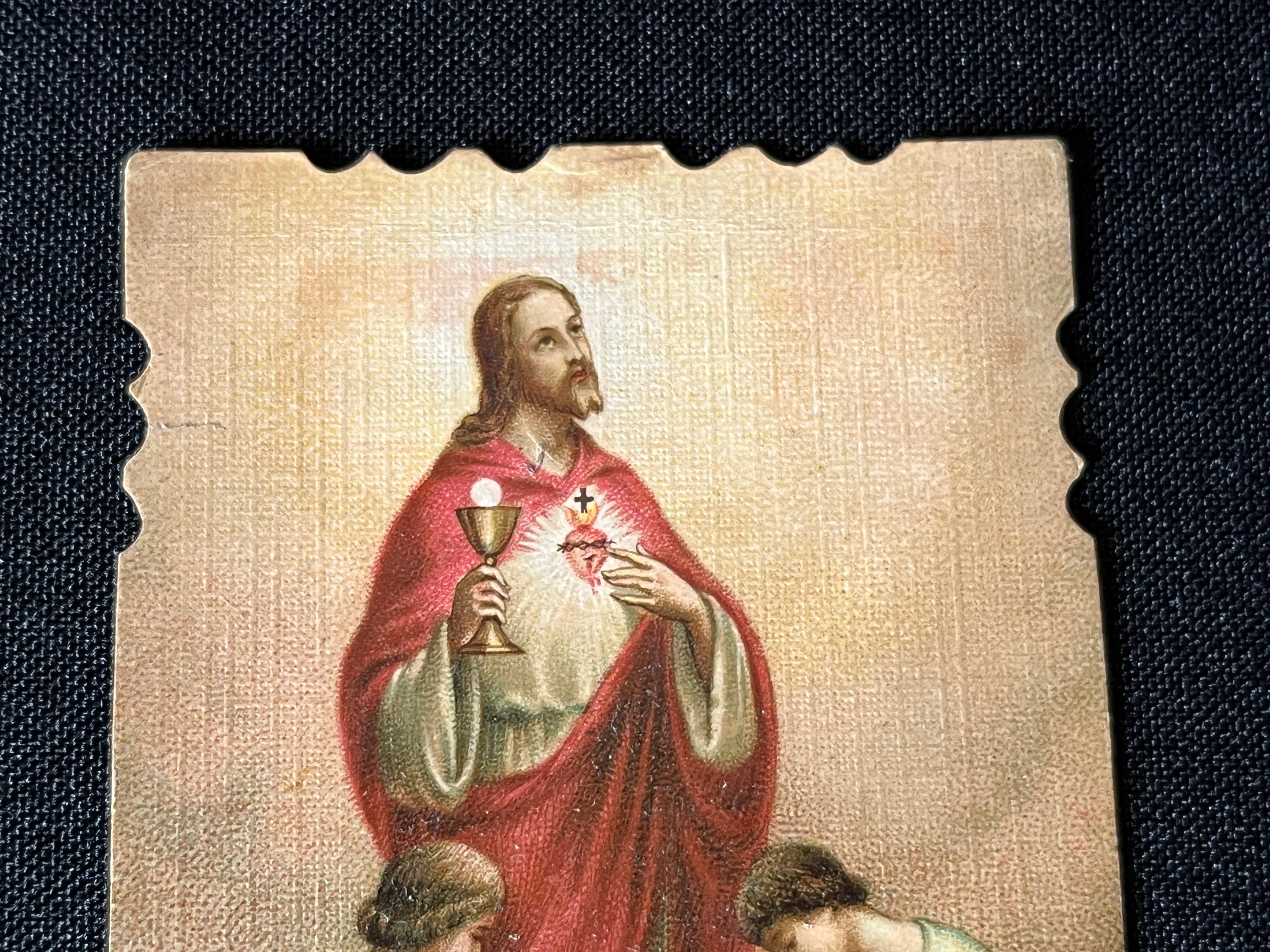 Antique French Pious Image Jesus and the Eucharist XX 1900 - Etsy