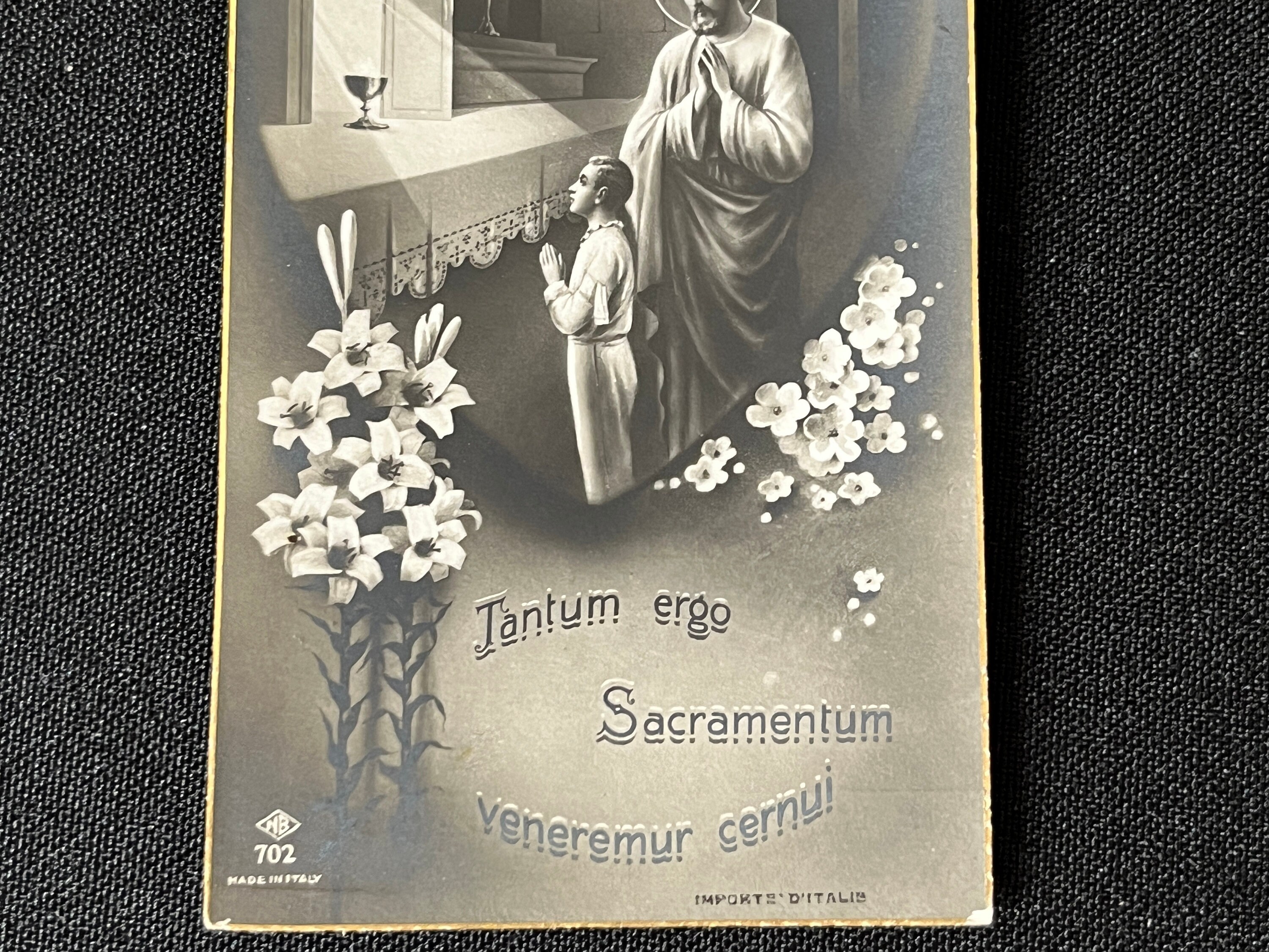 Antique French Pious Image Jesus Christ Sacred Heart Communion - Etsy