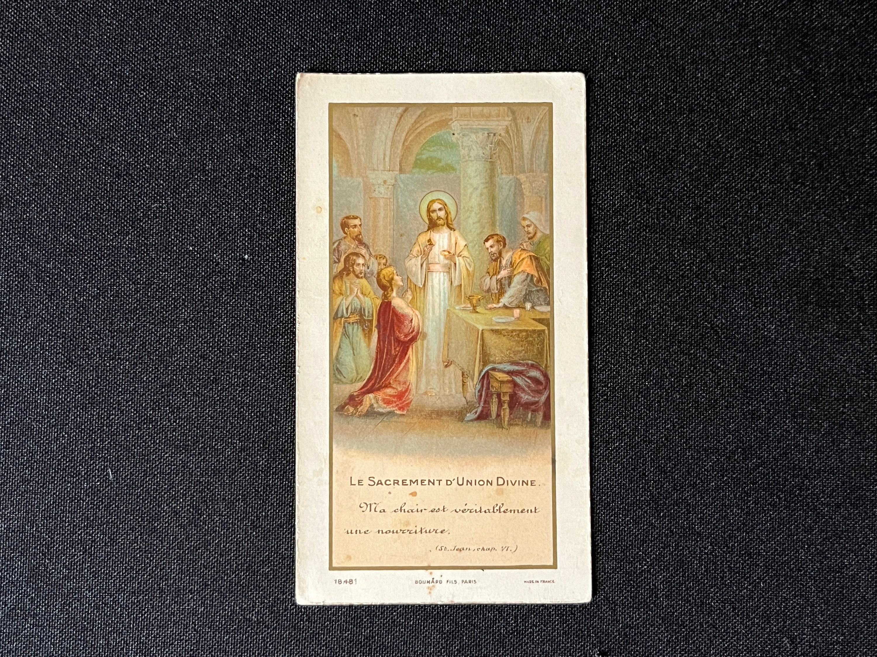 Old French Pious Image Jesus Christ the Sacrament XX 1930 1940 ...
