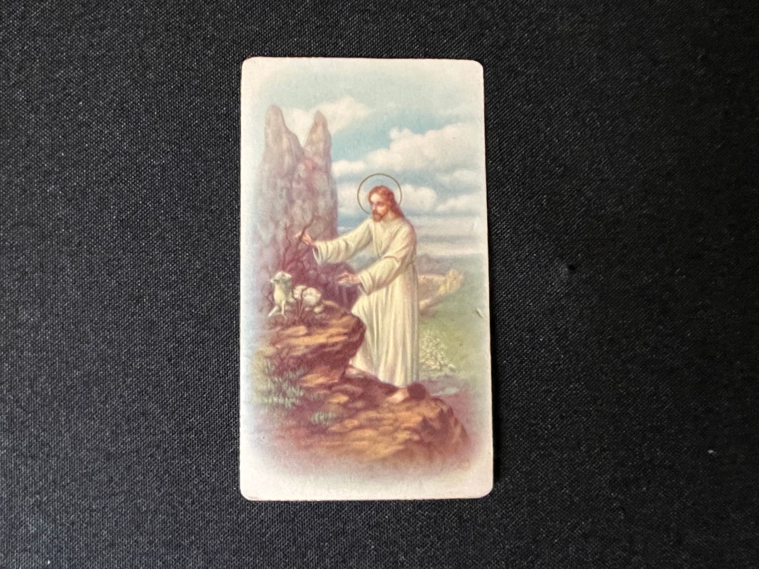 Antique French Devotional Image Jesus Christ XX 1930 Religious Card ...
