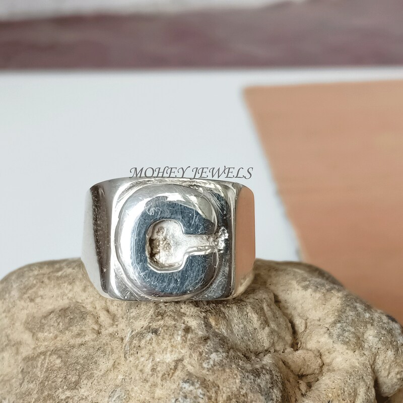 Initial Ring - Etsy