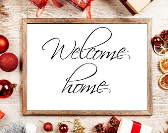 Welcome home print | Etsy