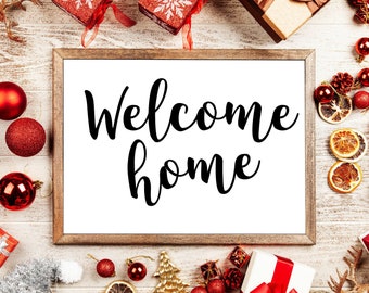 Welcome home print | Etsy