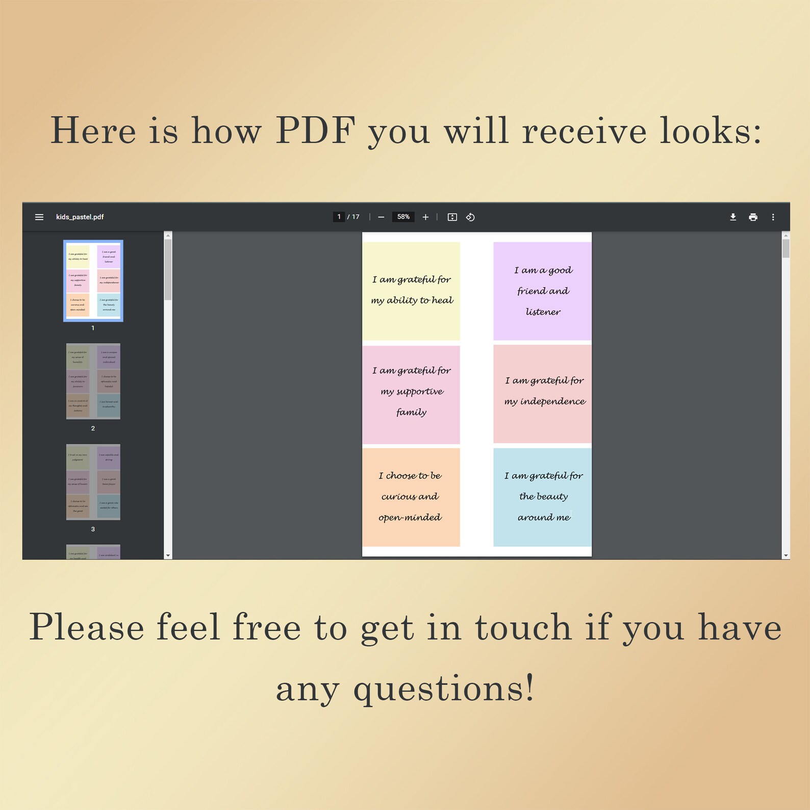 102 Printable Affirmation Cards for Kids, Affirmation Cards Printable ...