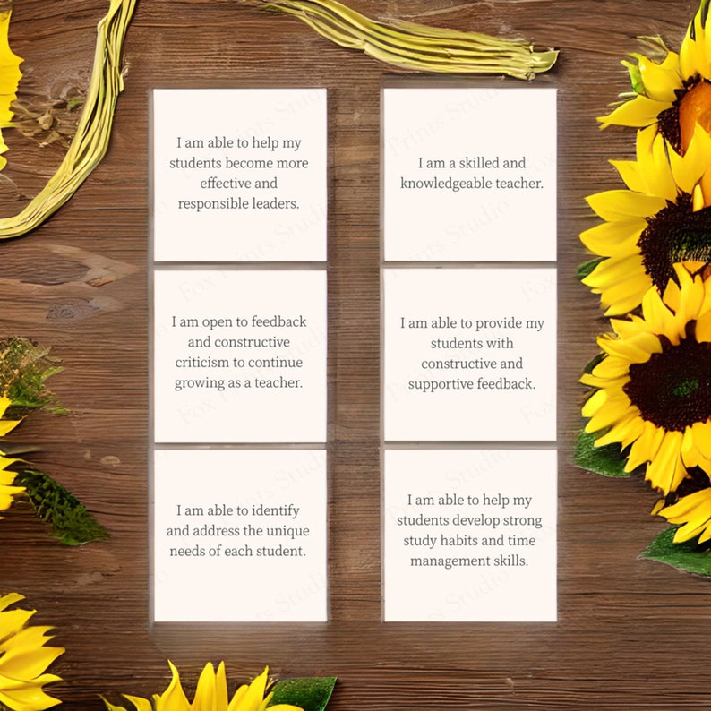 120 Printable Affirmation Cards for Teachers Minimal Teachers - Etsy