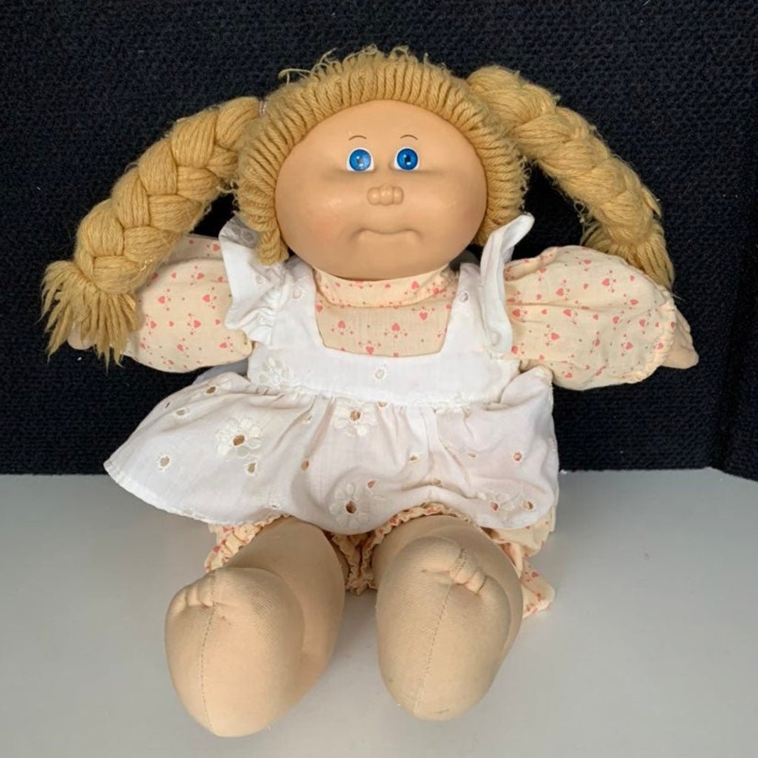 ORIGINAL Cabbage Patch Kids Doll. 1978-1982 Long Blond Hair Blue Eyes ...