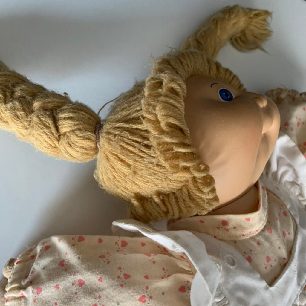 ORIGINAL Cabbage Patch Kids Doll. 1978-1982 Long Blond Hair Blue Eyes ...